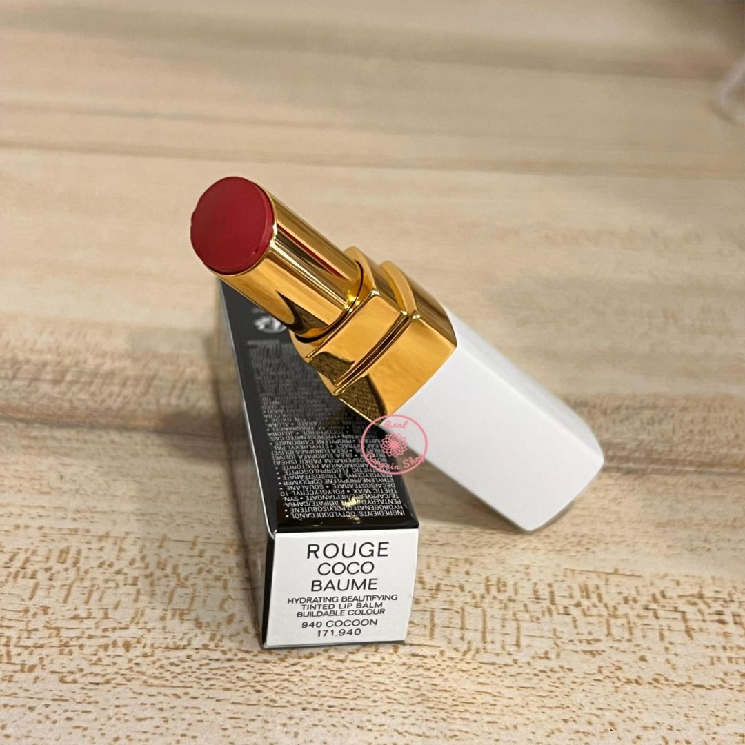 [Original] CHANEL ROUGE COCO BAUME Hydrating Beautifying Tinted Lip Balm #940 COCOON 3g [Limited ...