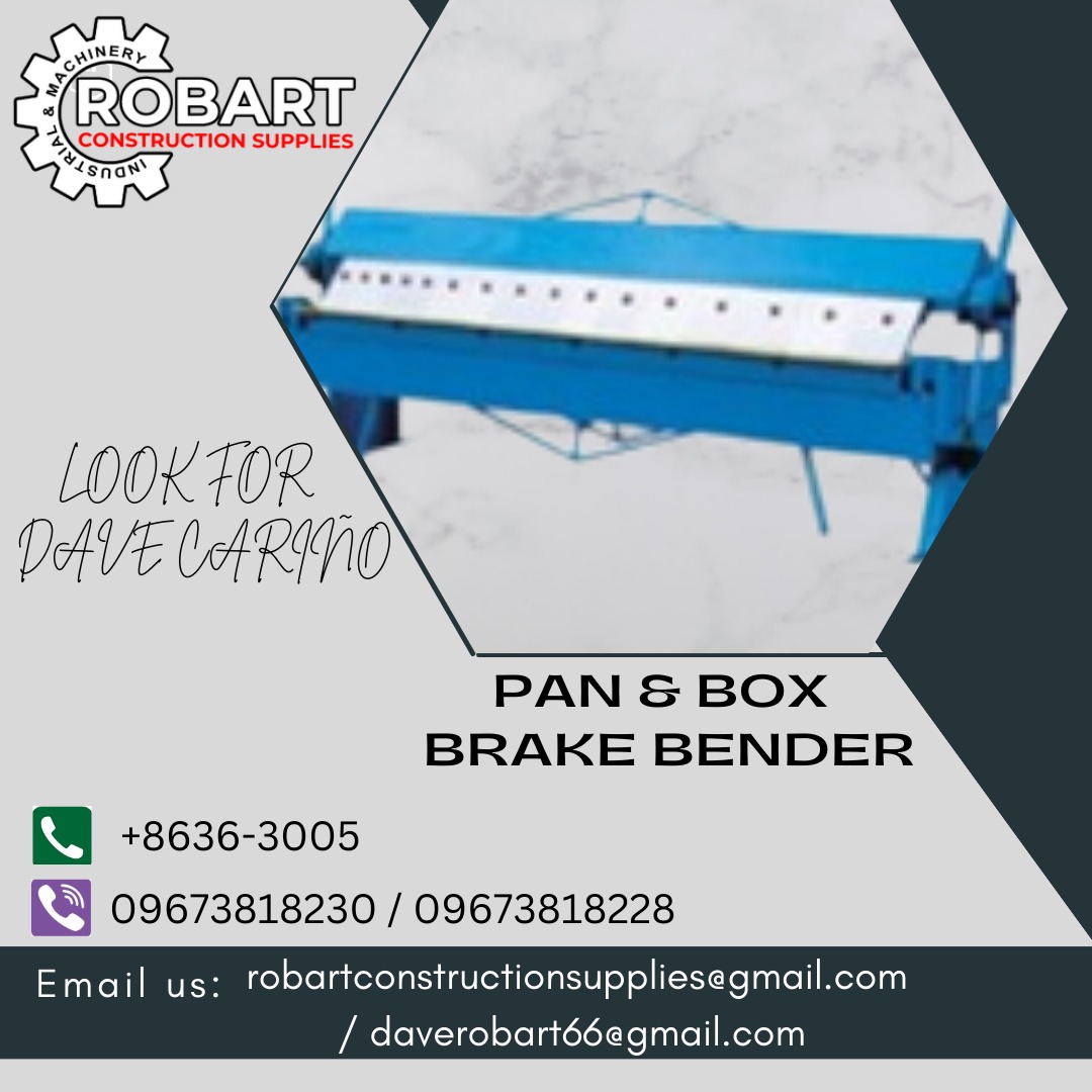 PAN AND BOX BRAKE BENDER, Commercial & Industrial, Construction Tools ...