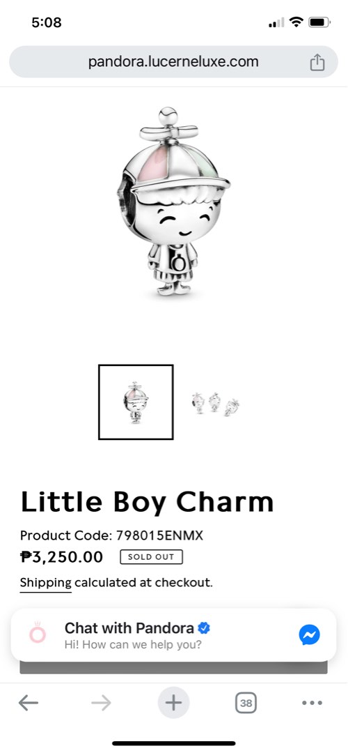 Pandora Little Boy Charm, Women's Fashion, Jewelry & Organizers, Charms ...