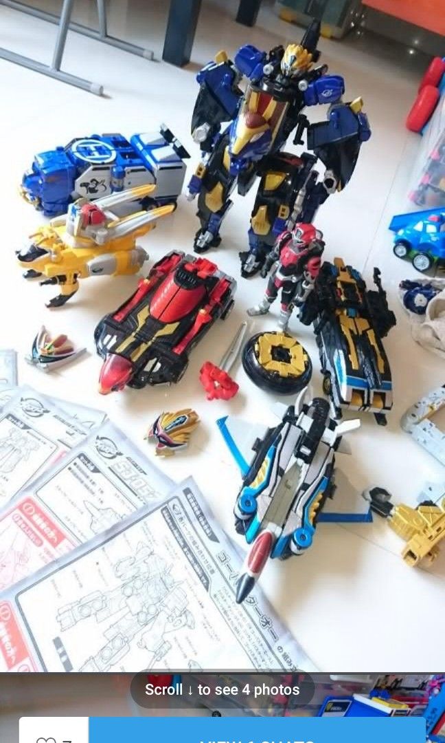 Power Rangers Sentai Go Buster Megazords Combine, Hobbies & Toys, Toys ...