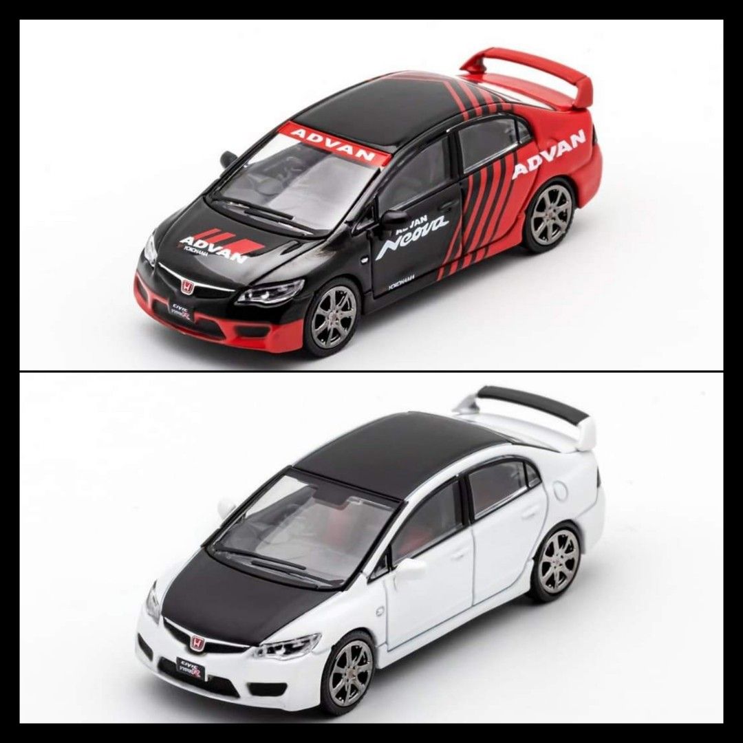 Preorders 1/64 DCT Honda Civic FD FD2R White Advan, Hobbies & Toys ...