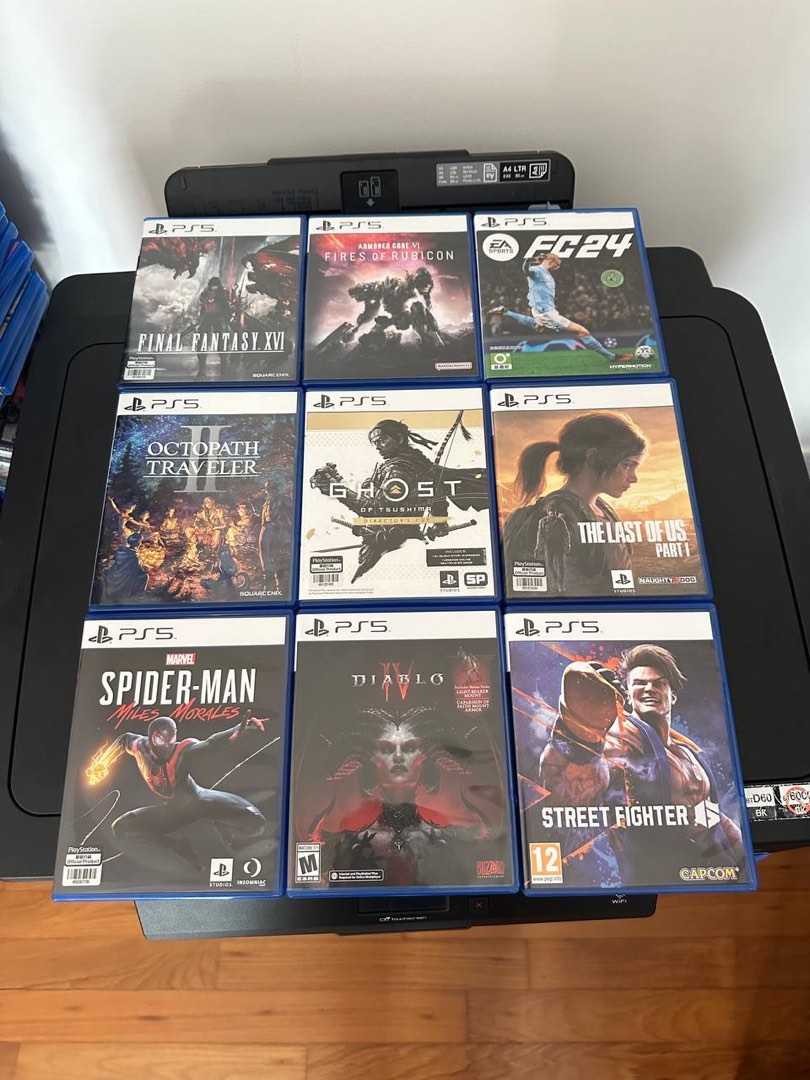 PS5 game Final Fantasy XVI / Armored Core VI fires of rubicon / FC 24 ...