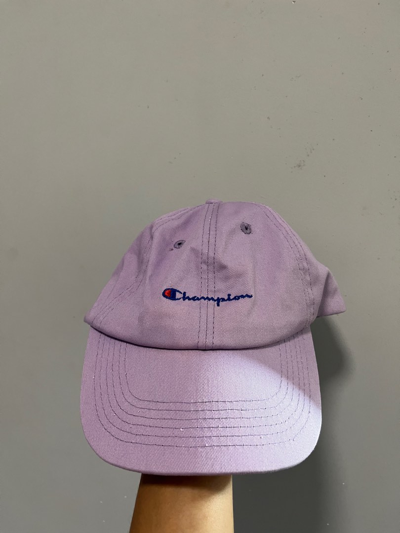 Purple Champion Cap, Men's Fashion, Watches & Accessories, Caps & Hats ...
