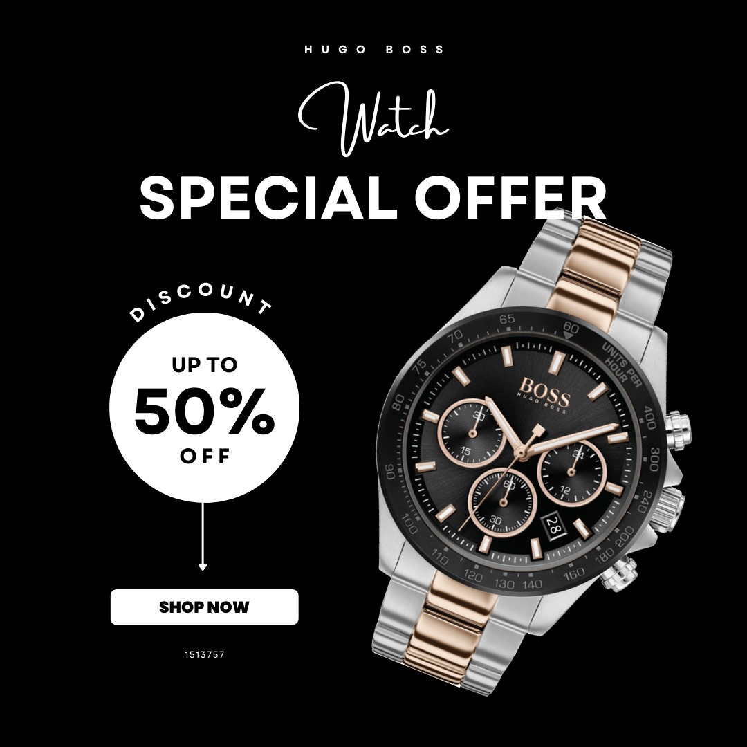 【Ready Stock】Original Hugo Boss Men's Watch - Hero Chronograph 1513757 ...