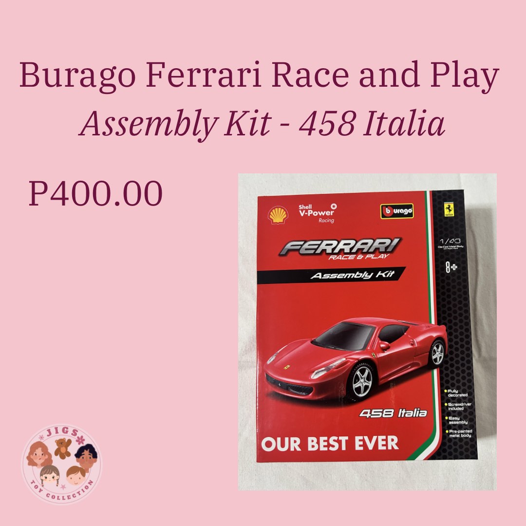 SHELL BURAGO FERRARI RACE AND PLAY ASSEMBLY KIT, Hobbies & Toys, Toys ...