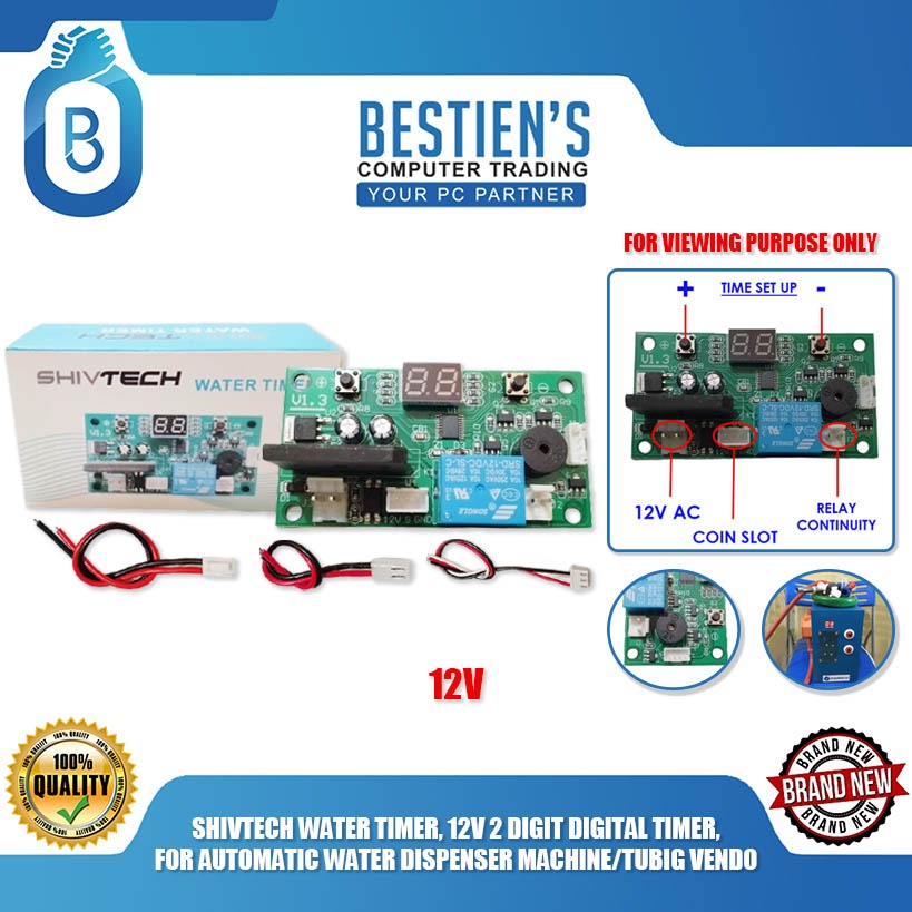 SHIVTECH WATER TIMER, 12V 2 DIGIT DIGITAL TIMER, FOR AUTOMATIC WATER ...
