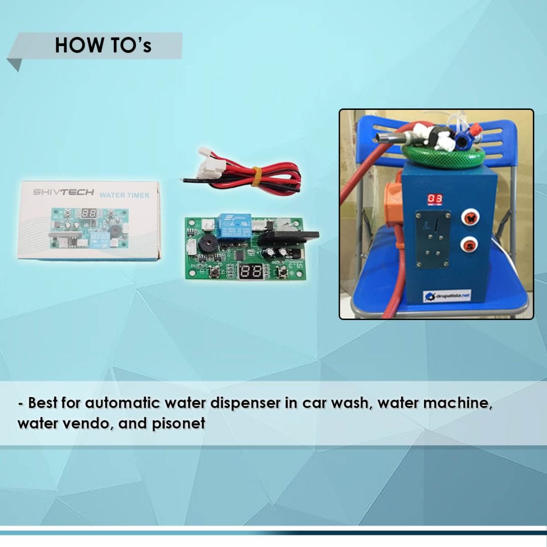 SHIVTECH WATER TIMER, 12V 2 DIGIT DIGITAL TIMER, FOR AUTOMATIC WATER ...