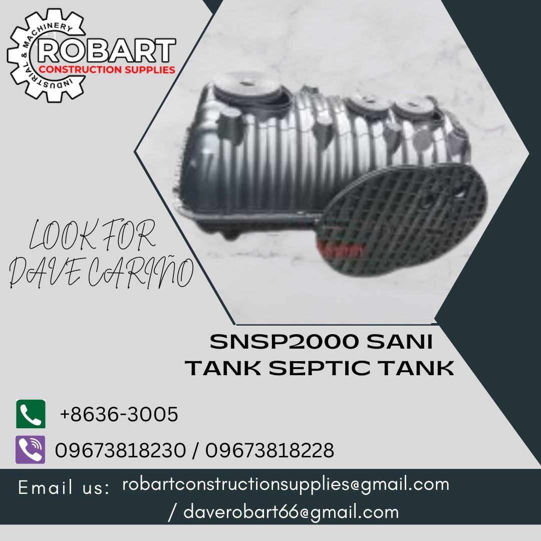 SNSP2000 SANITANK SEPTIC TANK, Commercial & Industrial, Construction ...