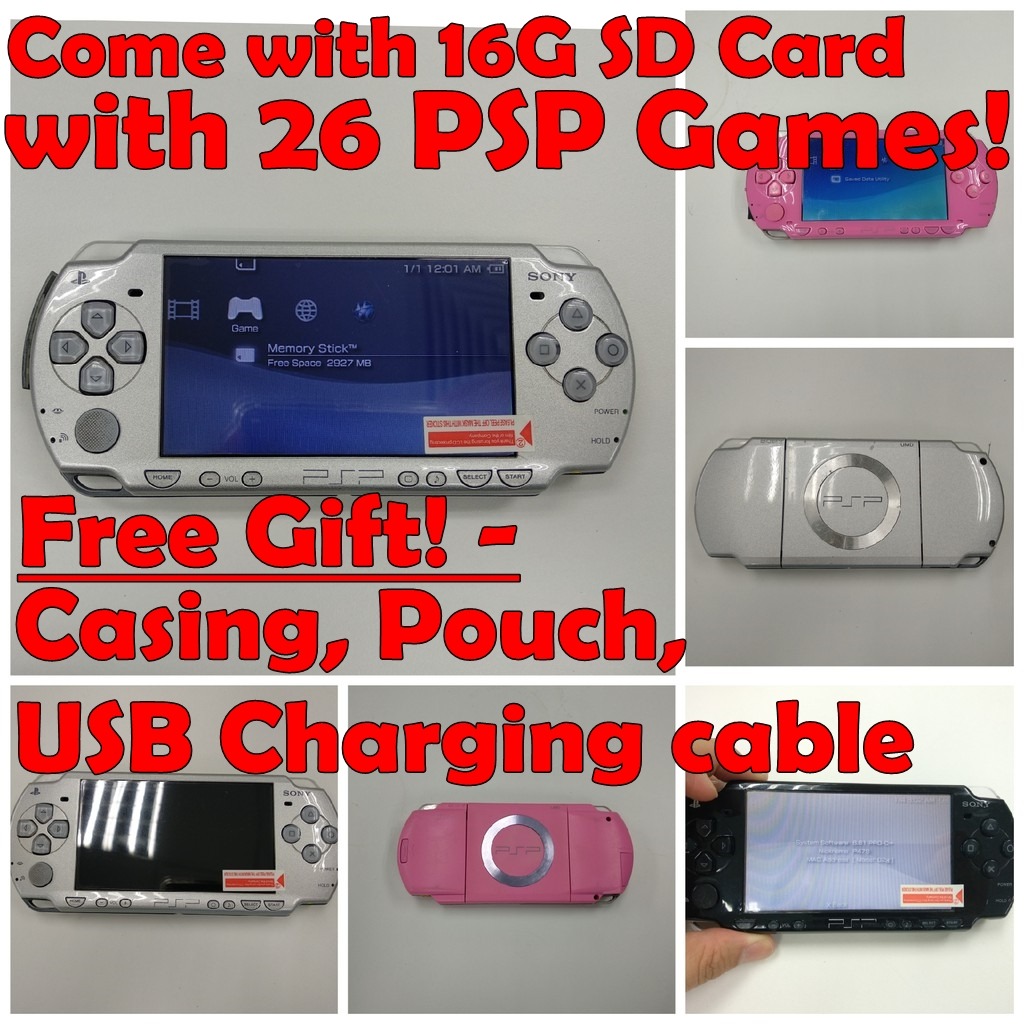 Sony PlayStation Portable PSP (With Games), Video Gaming, Video Game ...
