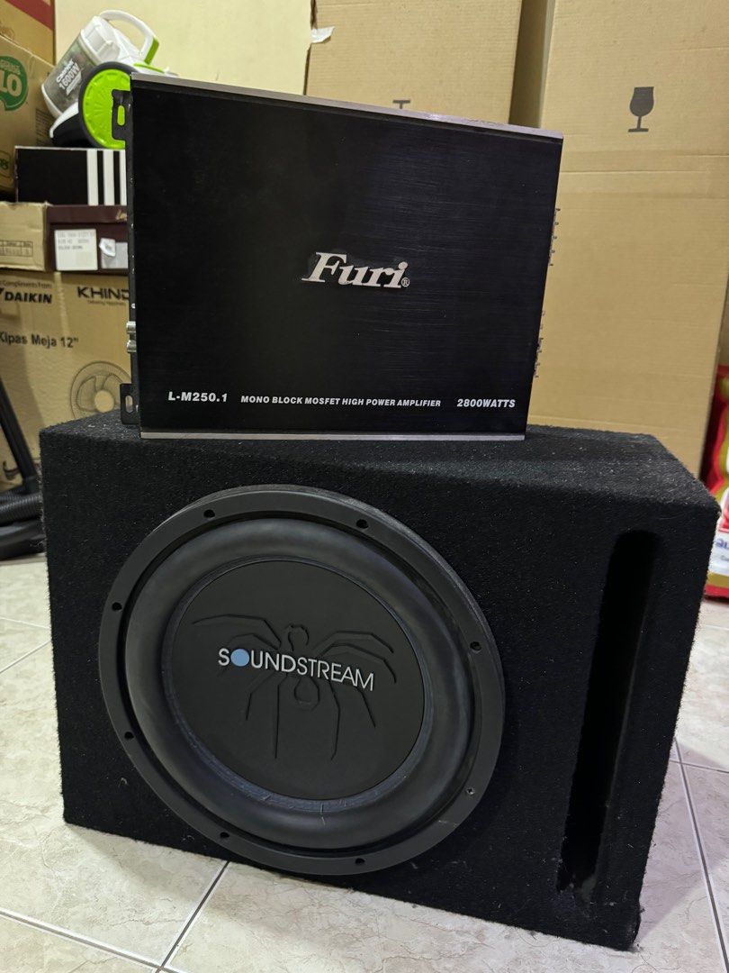 Soundstream 12inch Subwoofer with Monoblock, Audio, Soundbars, Speakers ...