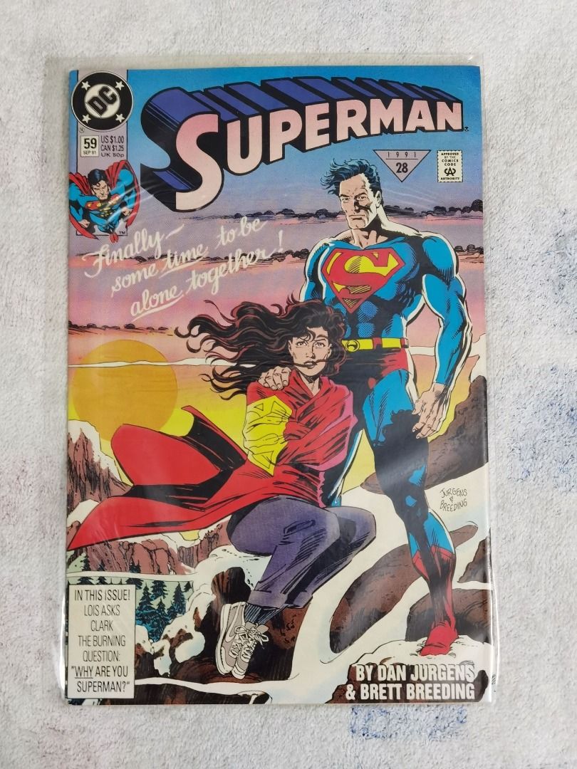 SUPERMAN. 1987 series. issue 59. "Superman's Fiancee, Lois Lane ...