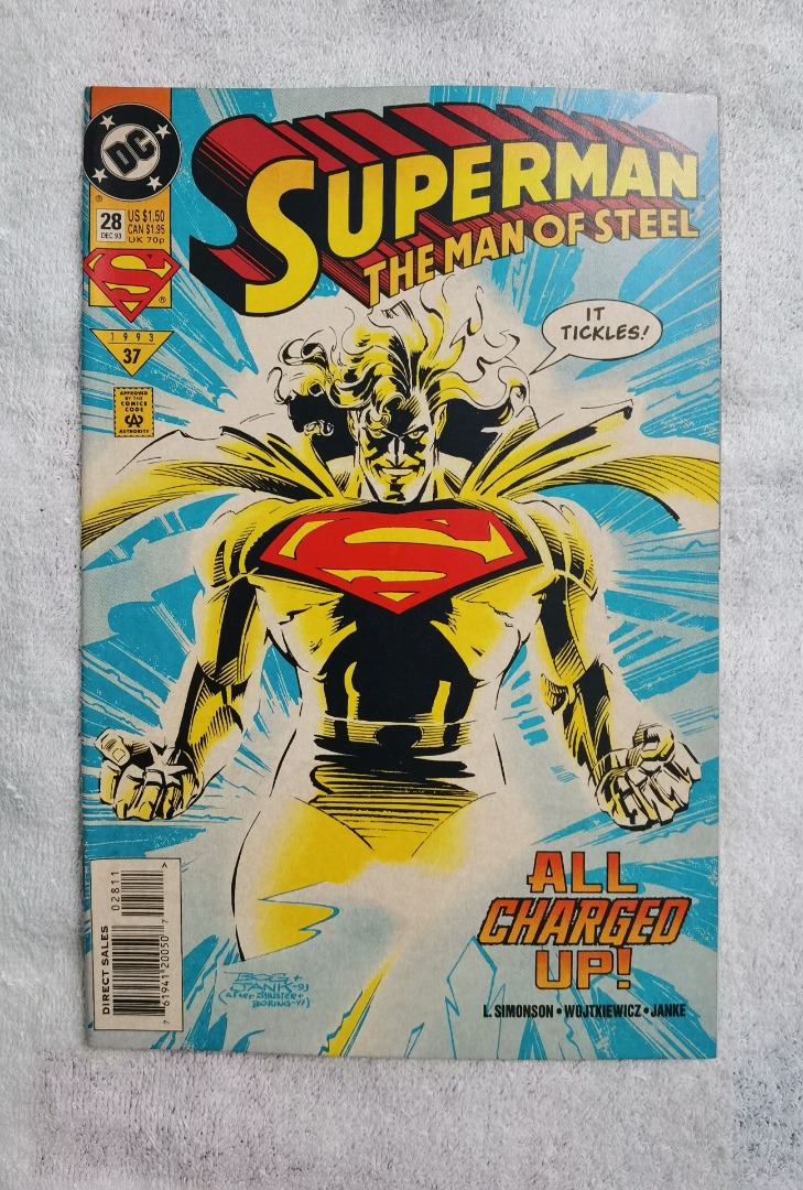 SUPERMAN. The Man Of Steel (1991) issue 28. *cover by Jon Bogdanove is ...