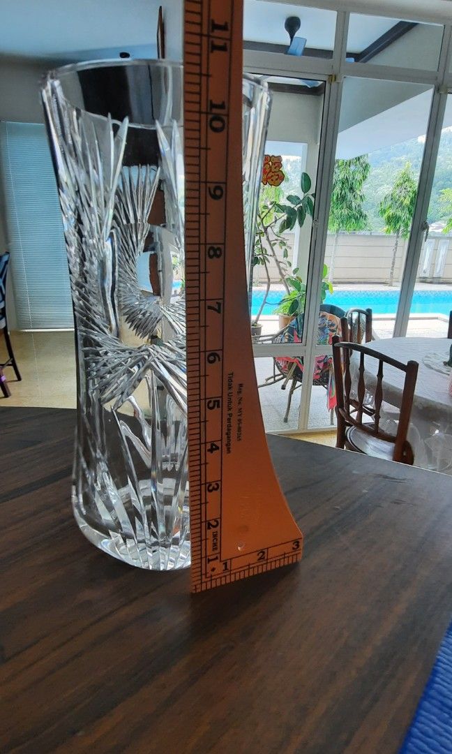 Tall Cystal Vase, Furniture & Home Living, Home Decor, Vases ...