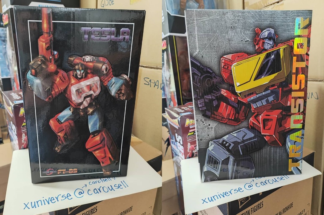 TF Transformers TESLA PERCEPTOR & TRANSISTOR AUTOBOT BLASTER Set - dc ...