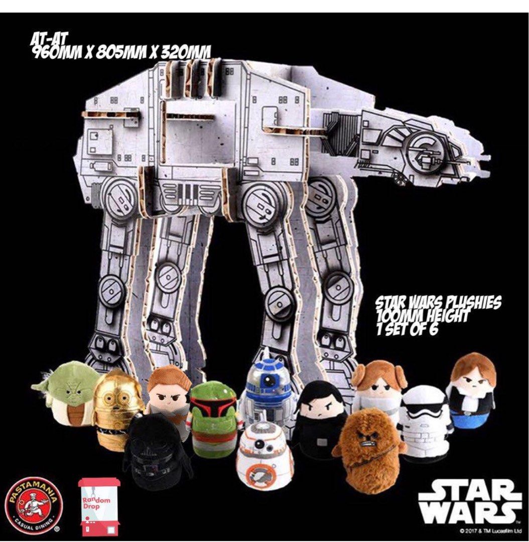 Star Wars Plushies + AT-AT display PastaMania (not Popmart) May the 4th ...