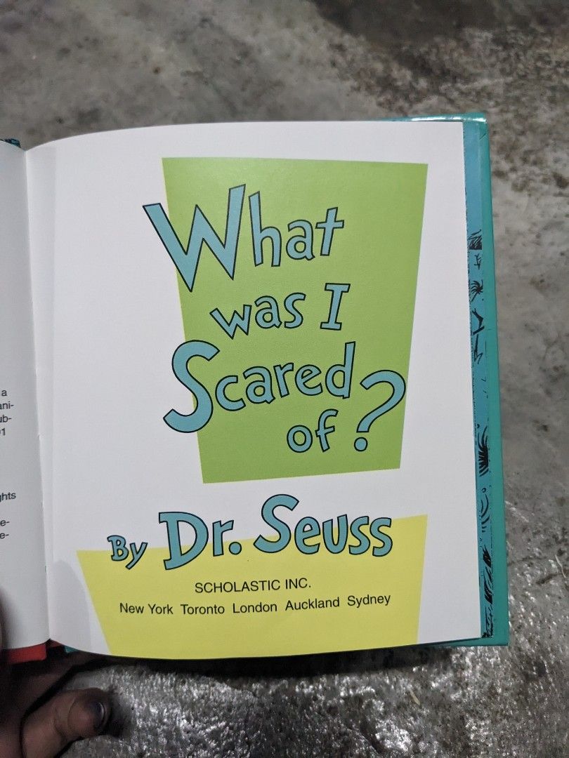 Vintage 1989 Dr Seuss What Was I Scared Of Glow In The Dark, Hobbies ...