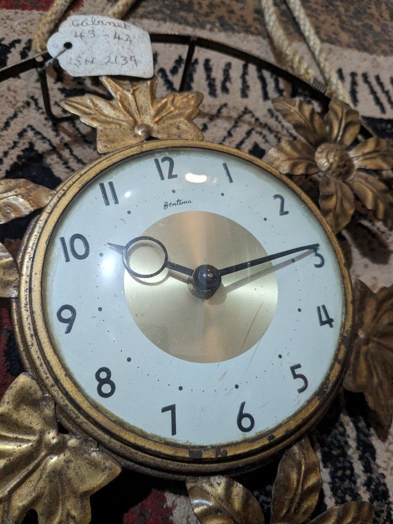 Vintage Bentima Clock (De Susi) - Made in Great Britain, Furniture ...