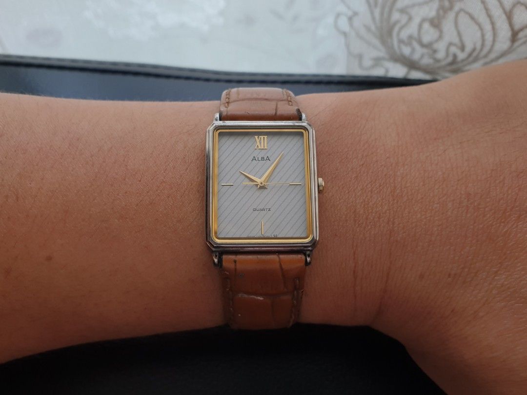 Vintage Seiko Alba Tank Watch, Men's Fashion, Watches & Accessories ...