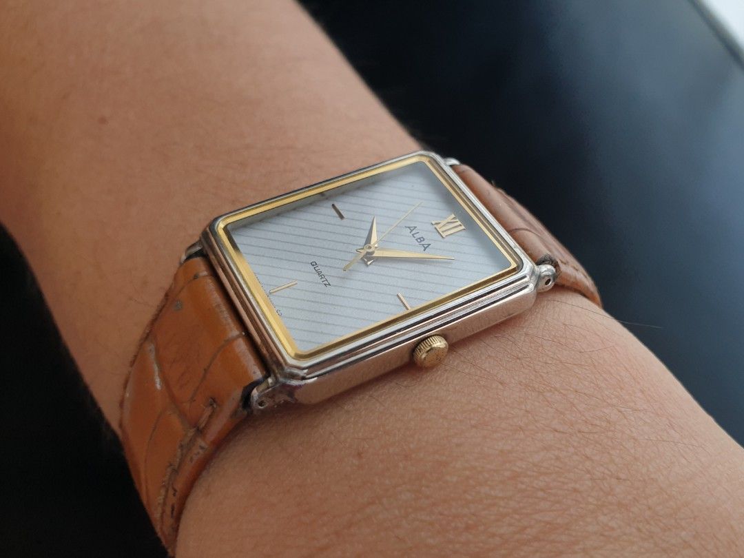 Vintage Seiko Alba Tank Watch, Men's Fashion, Watches & Accessories ...