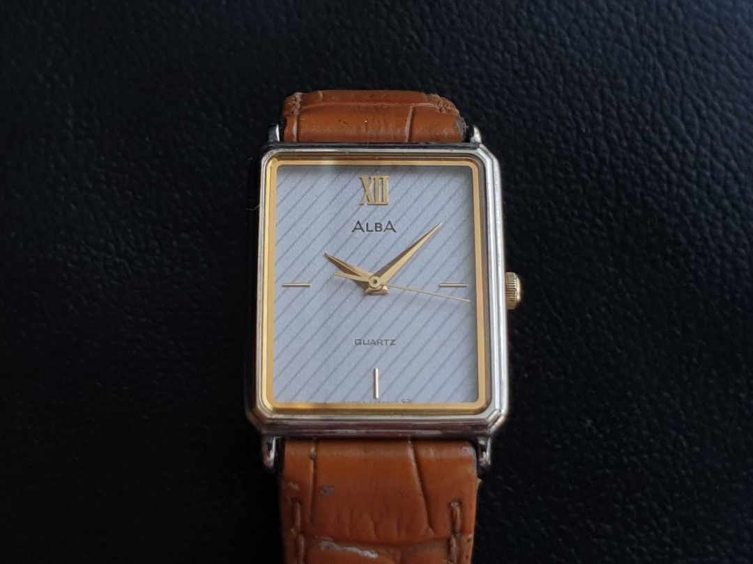 Vintage Seiko Alba Tank Watch, Men's Fashion, Watches & Accessories ...