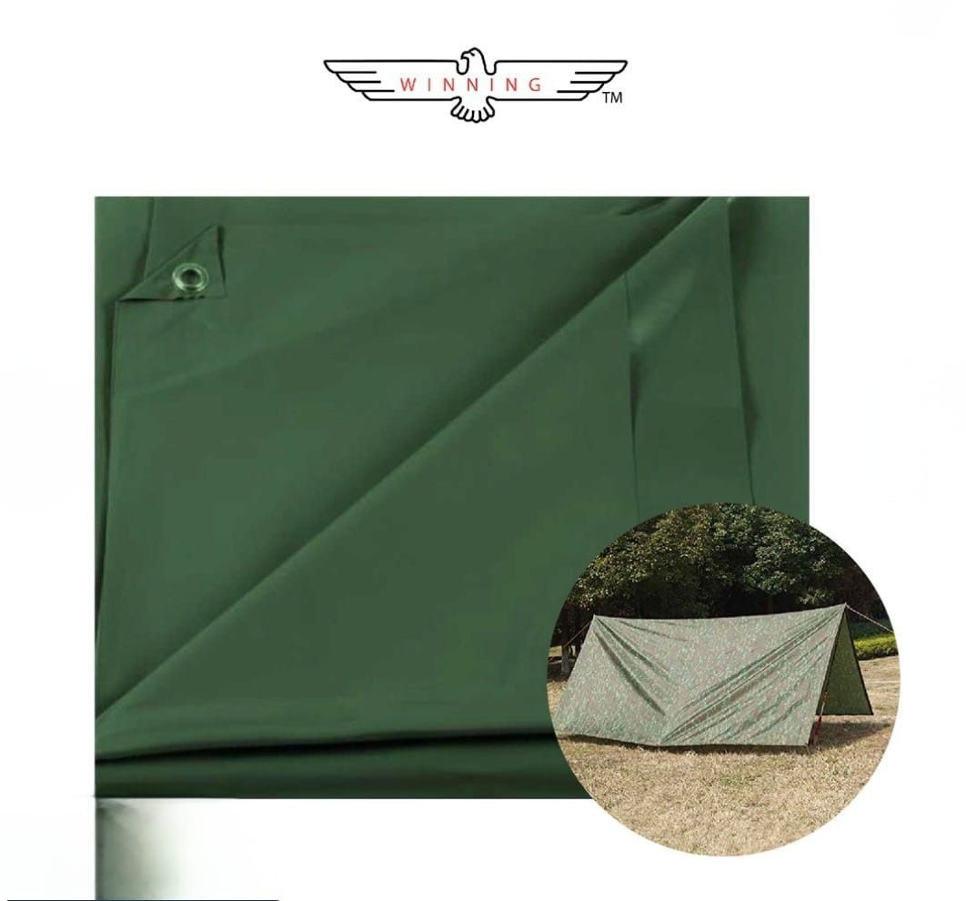 Winning PVC Vinyl Ground Sheet [Dark Green] Size: 132cm by 203cm ...