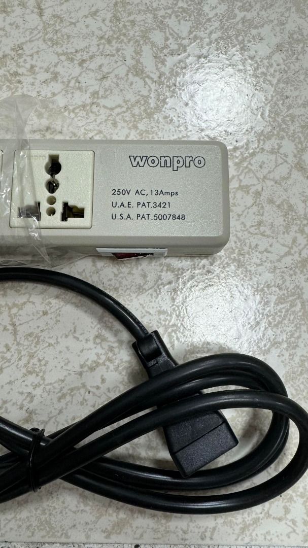 全新公司貨 萬寶 wonpro 250V 13A 高容載 萬用插座 分離式萬用 延長線 大陸歐洲 美規 超便宜亂賣 軍規 世界通用插孔, 電腦 ...