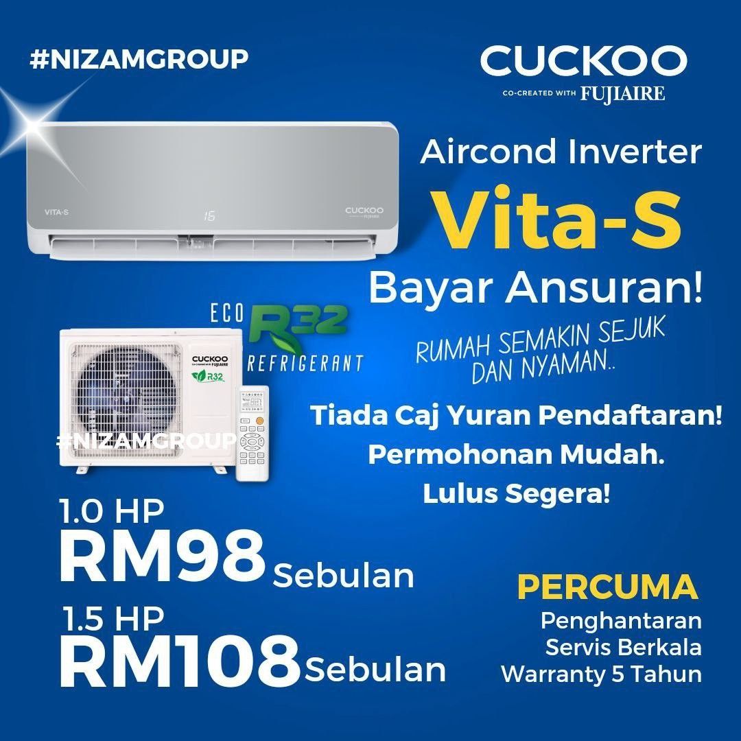 AIRCOND INVERTER CUCKOO PERCUMA YURAN PROSES DAN PERCUMA BASIC ...