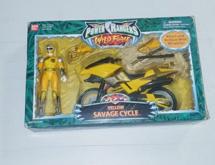 Bandaid vintage power rangers wild force savage cycle figure, Hobbies ...