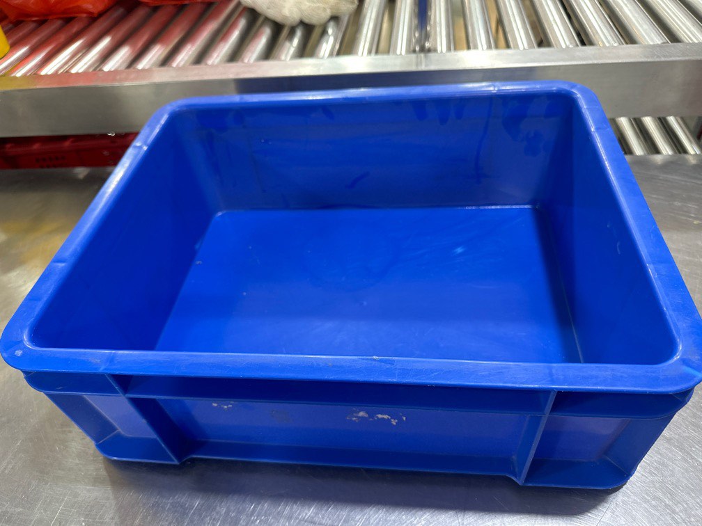 Blue Plastic storage box, Furniture & Home Living, Home Improvement ...