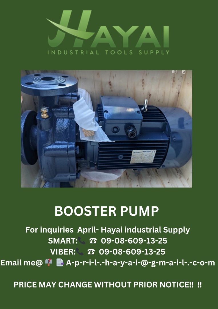 Booster pump, Commercial & Industrial, Construction Tools & Equipment ...