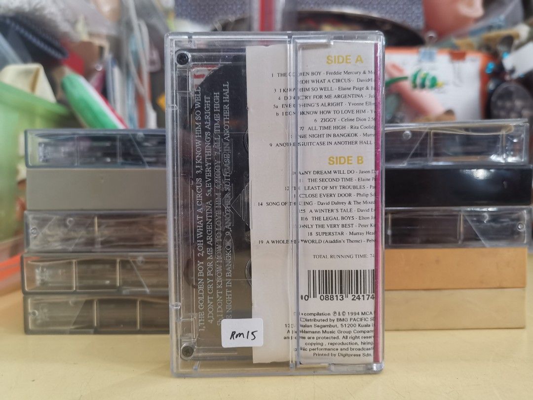 (Cassette) ANY DREAM WILL DO The Best Of Tim Rice, Hobbies & Toys ...