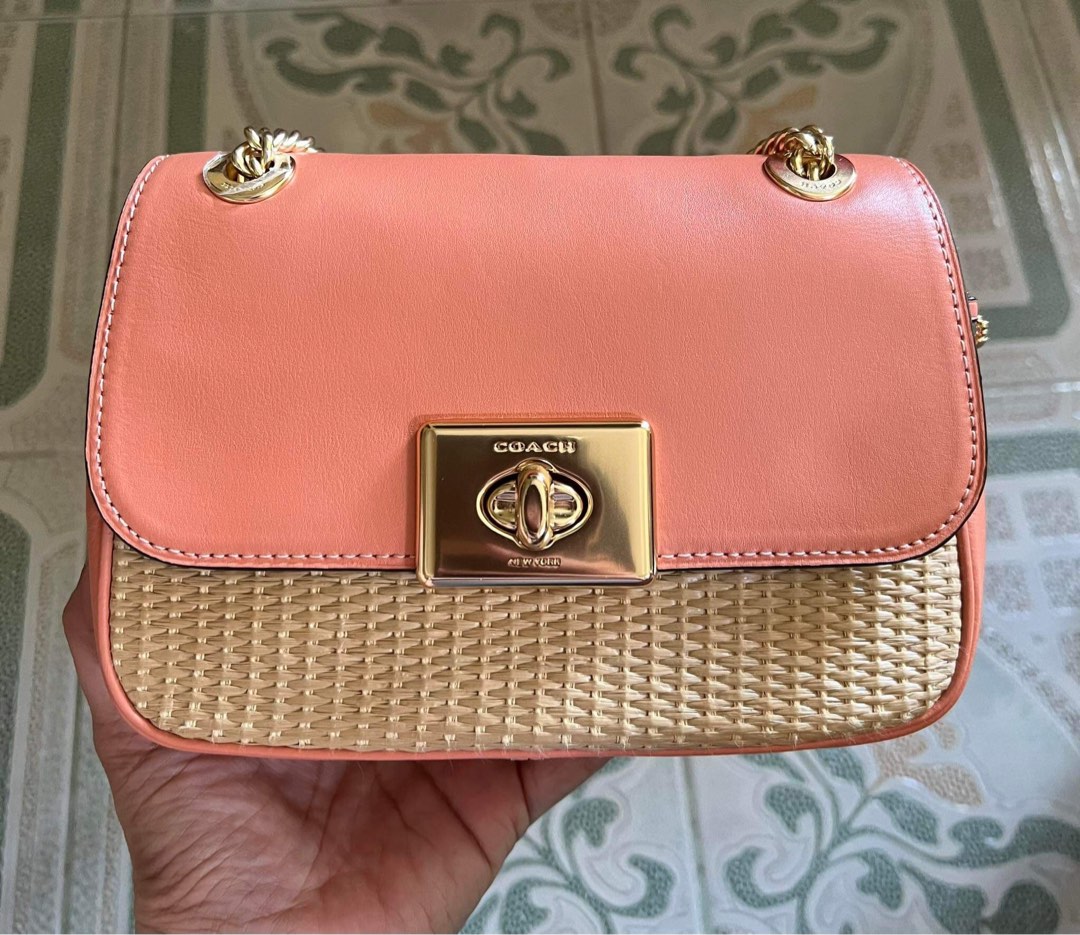 Coach 2 way Rattan Bag, Women's Fashion, Bags & Wallets, Cross-body ...