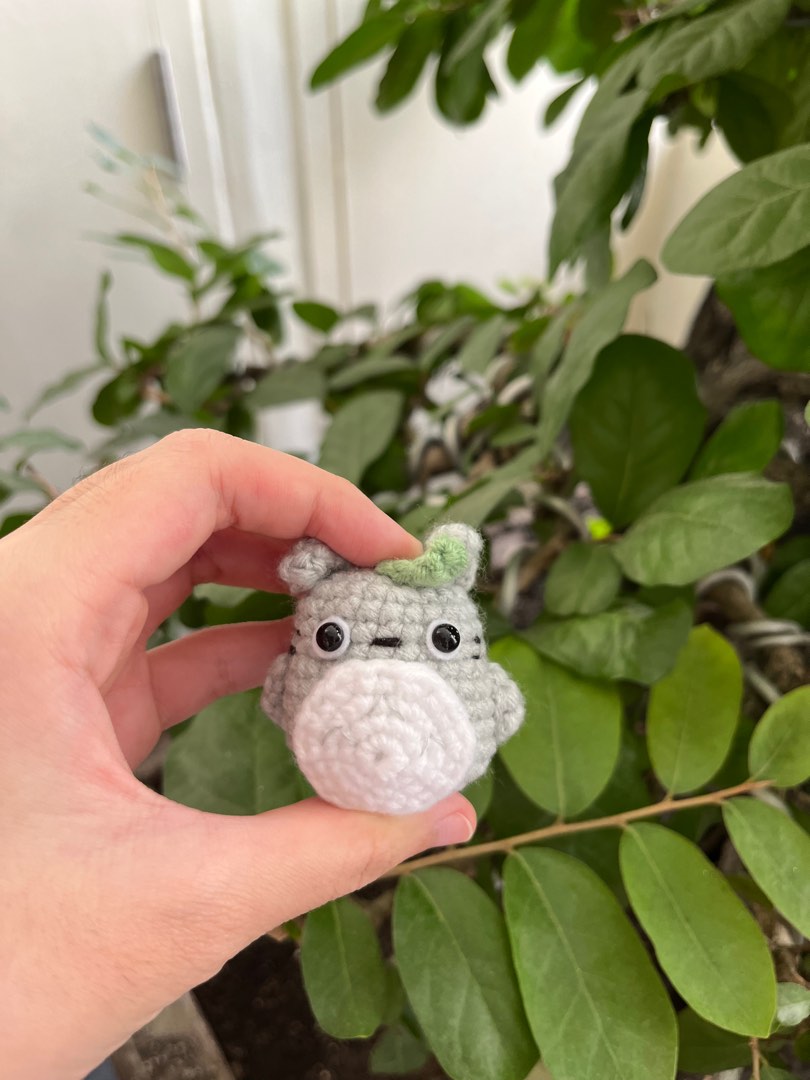 crochet totoro keychain (pastel grey), Hobbies & Toys, Stationery ...