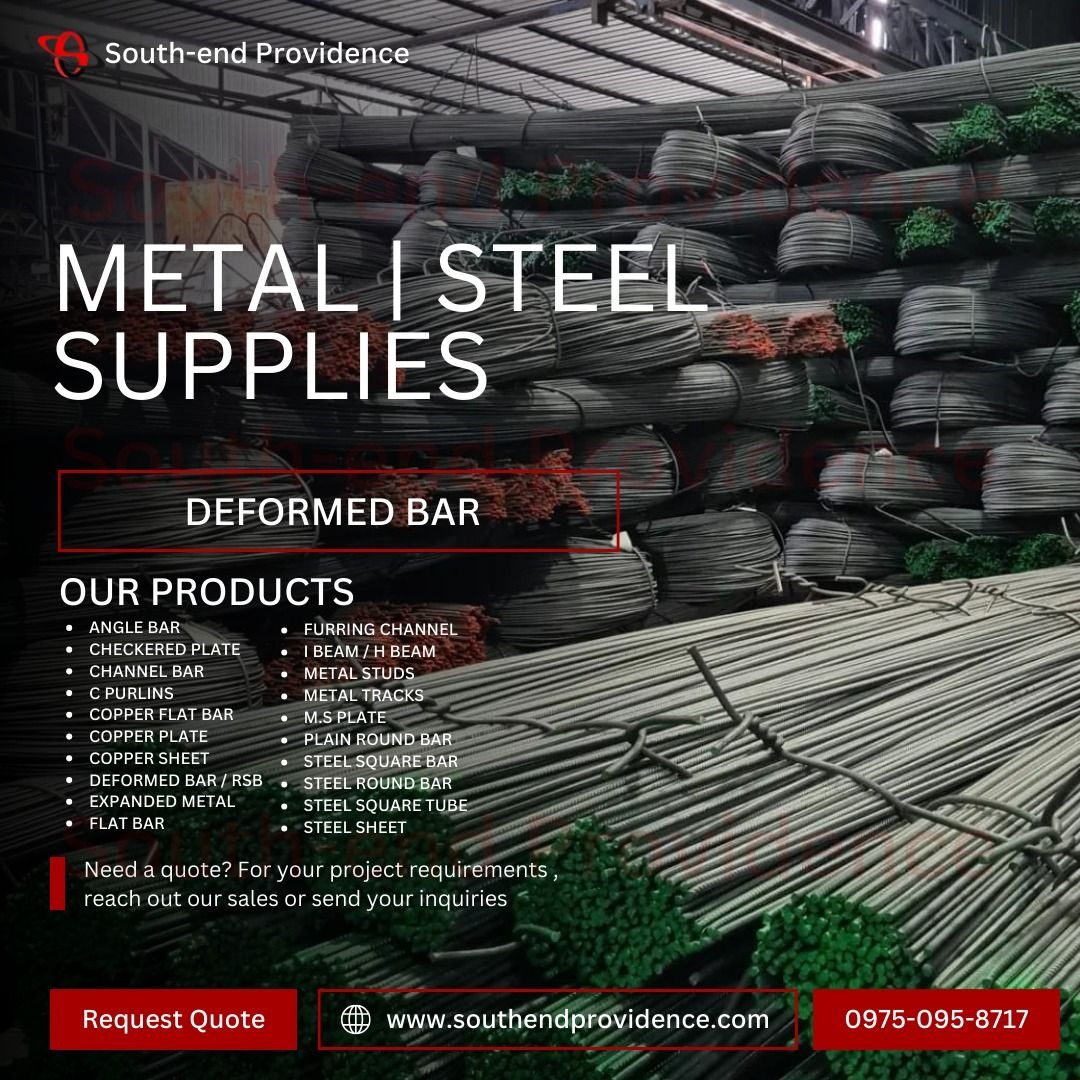 Deformed Bar | Kabilya | Steel Supply Material | Grade 33, Commercial ...