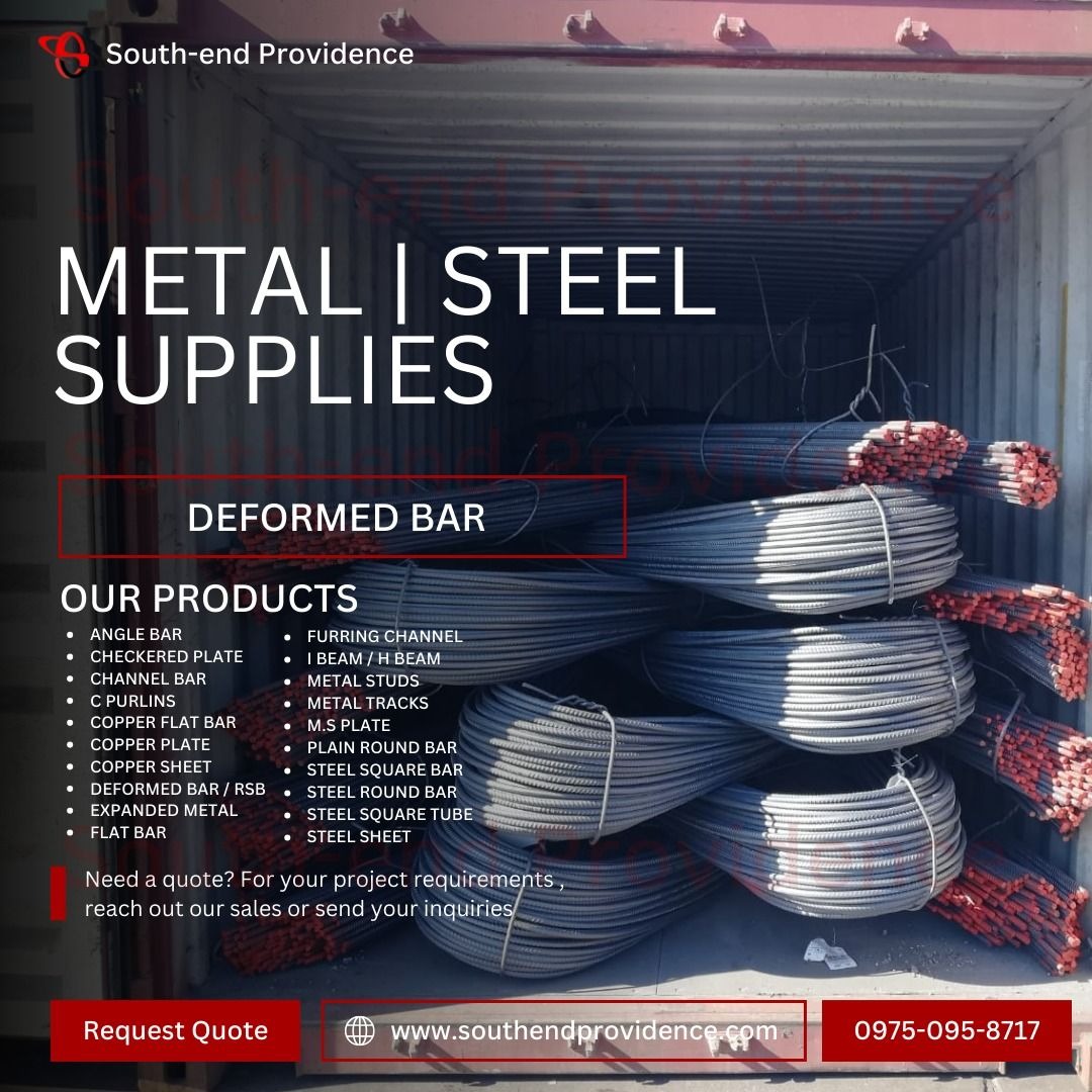 Deformed Bar | Kabilya | Steel Supply Material | Grade 33, Commercial ...