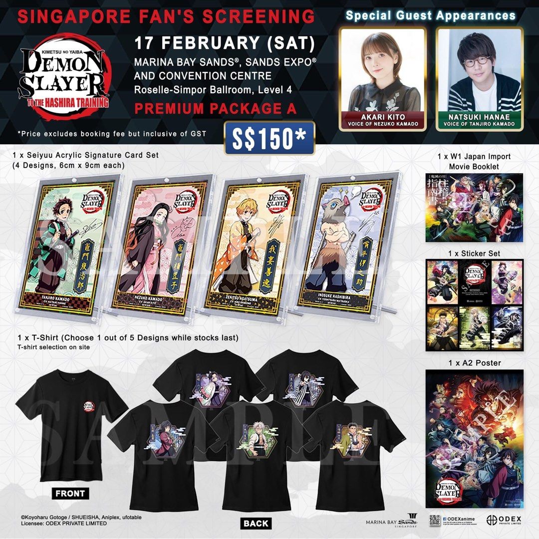 Demon Slayer Kimetsu Acrylic Seiyuu Signed Signature Card, Hobbies ...