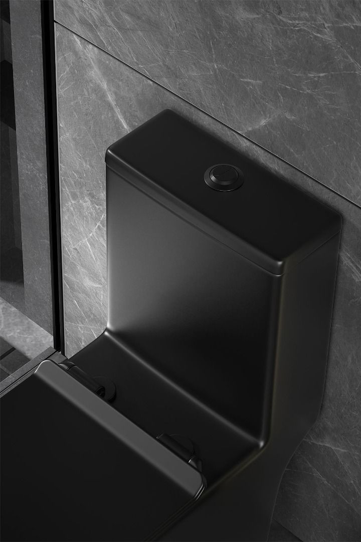 EACO T933 Matte Black toilet bowl, Furniture & Home Living, Bathroom ...
