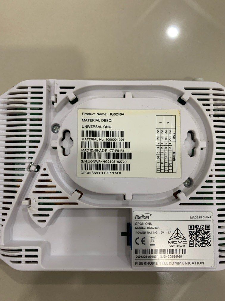 Fiber Modem, Computers & Tech, Parts & Accessories, Networking on Carousell