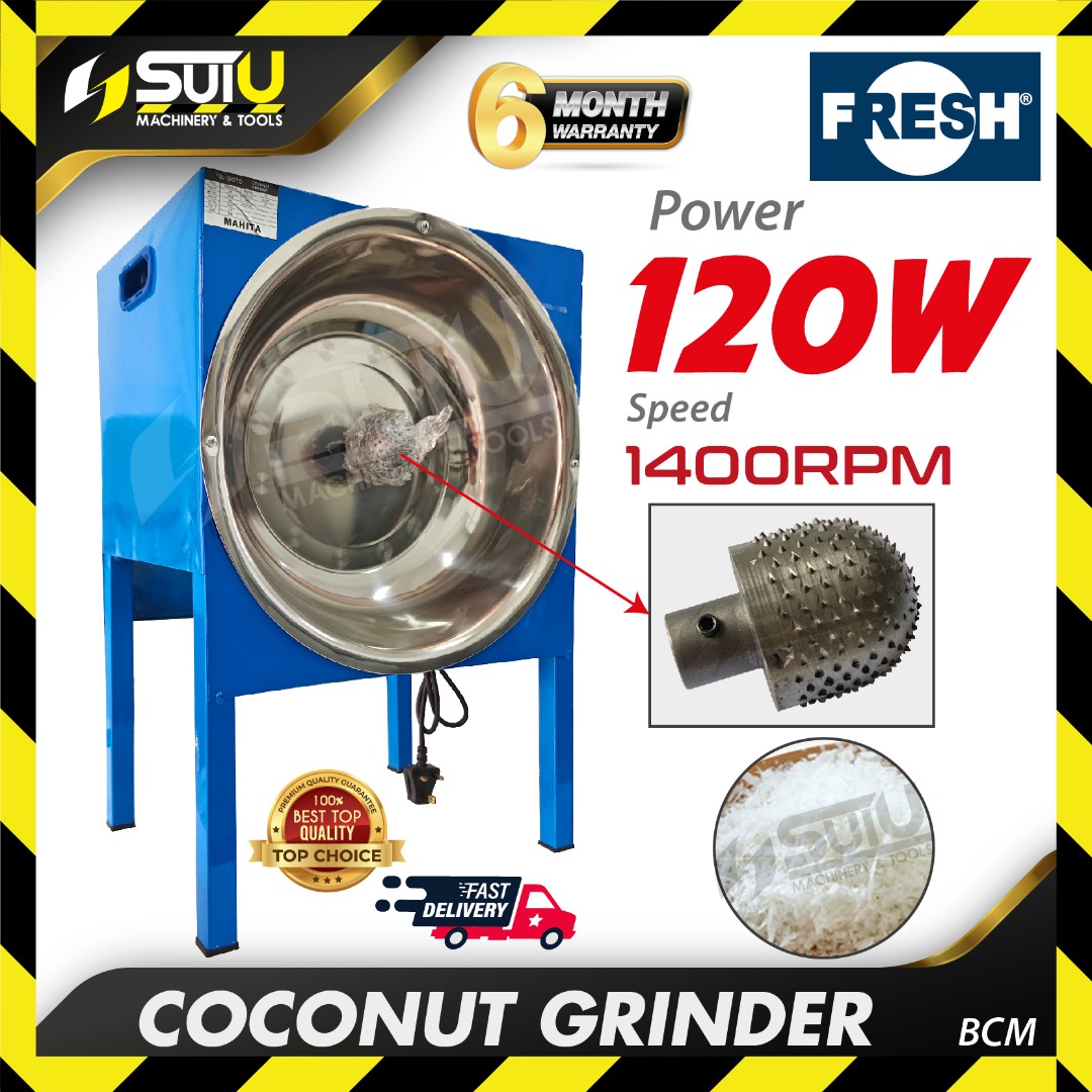 FRESH BCM Electric Coconut Grinder 120W 1400RPM, TV & Home Appliances ...