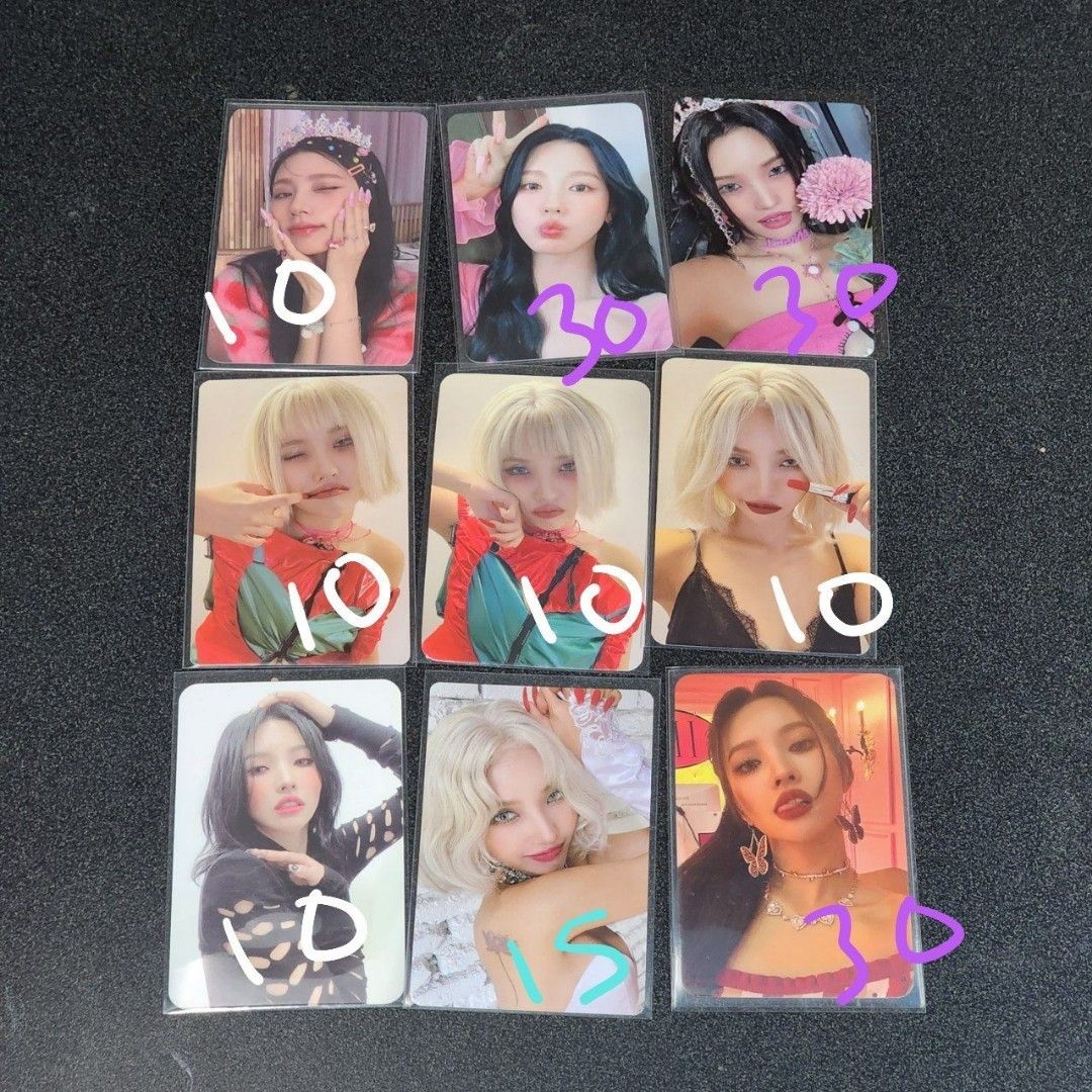 (g)i-dle gidle official album pob photocard, Hobbies & Toys ...