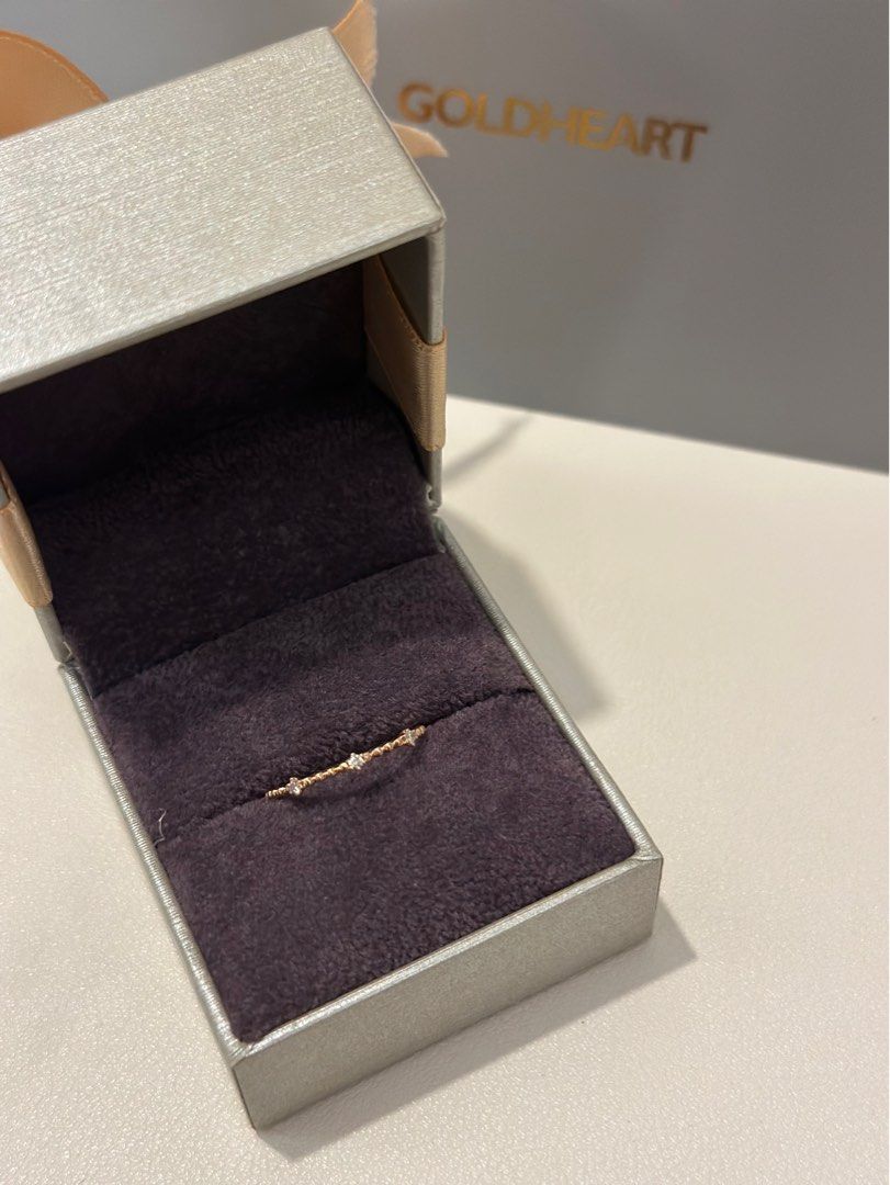 Goldheart Rose Gold 585 Ring with 0.12 Diamond, Luxury, Accessories on ...