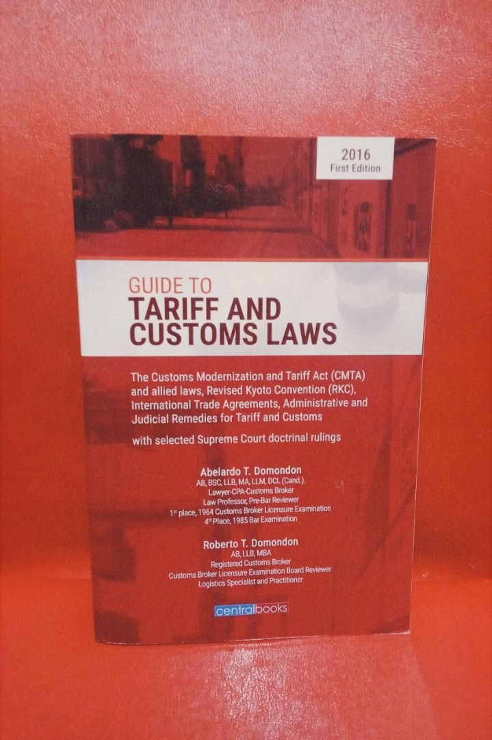 Guide to Tariff and Customs Laws (2016 Edition), Hobbies & Toys, Books ...
