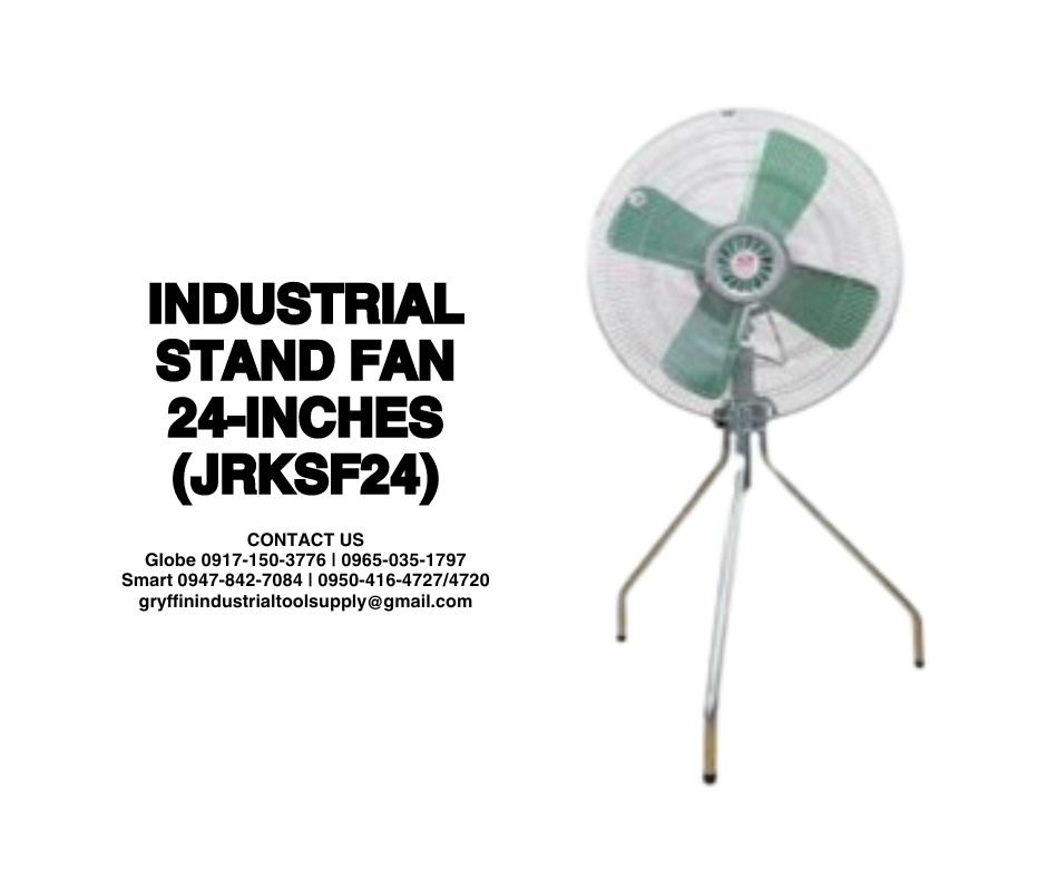 INDUSTRIAL STAND FAN 24-INCHES (JRKSF24), Commercial & Industrial ...