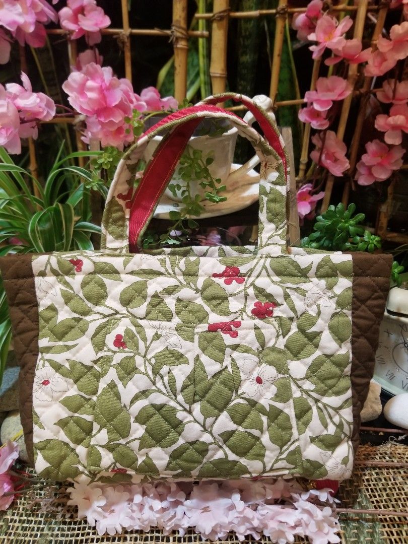 Japan Quality Patchwork Quilted hand tote bag, Women's Fashion, Bags & Wallets, Tote Bags on ...