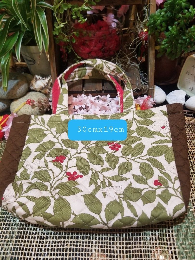 Japan Quality Patchwork Quilted hand tote bag, Women's Fashion, Bags & Wallets, Tote Bags on ...