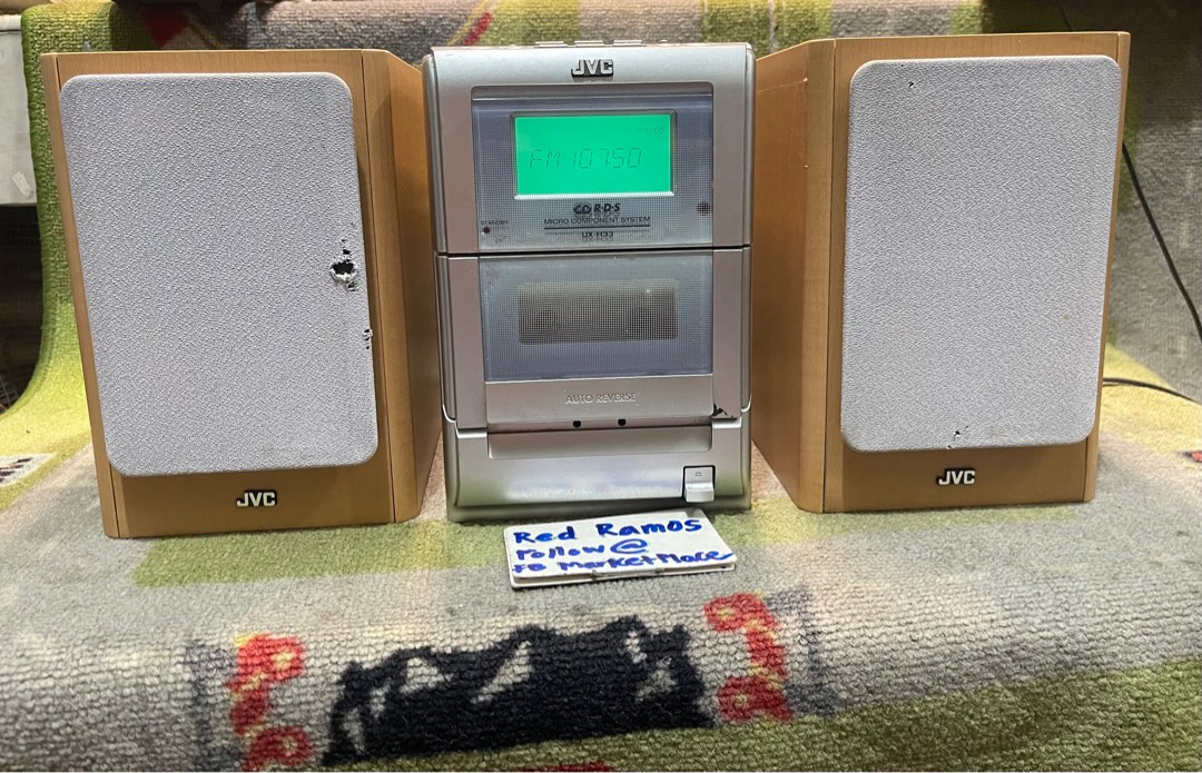 JVC microcomponent system 220v Made in Malaysia cd aux radio, Audio ...