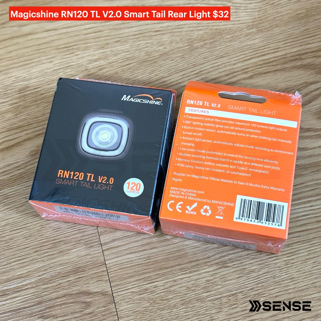 Magicshine Smart Tail Rear Light V2.0 RN120, Sports Equipment, Bicycles ...