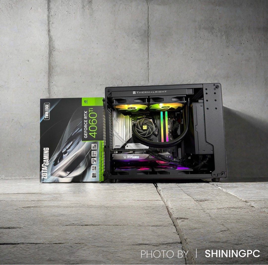 Mini ITX Gaming PC AMD Ryzen 5 5600 with RTX 4060 ITX Hand Carry ...