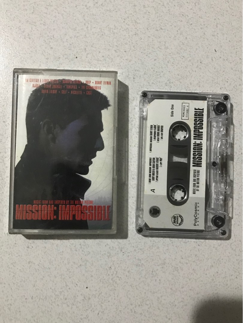 Mission Impossible music cassette tape, Hobbies & Toys, Music & Media ...