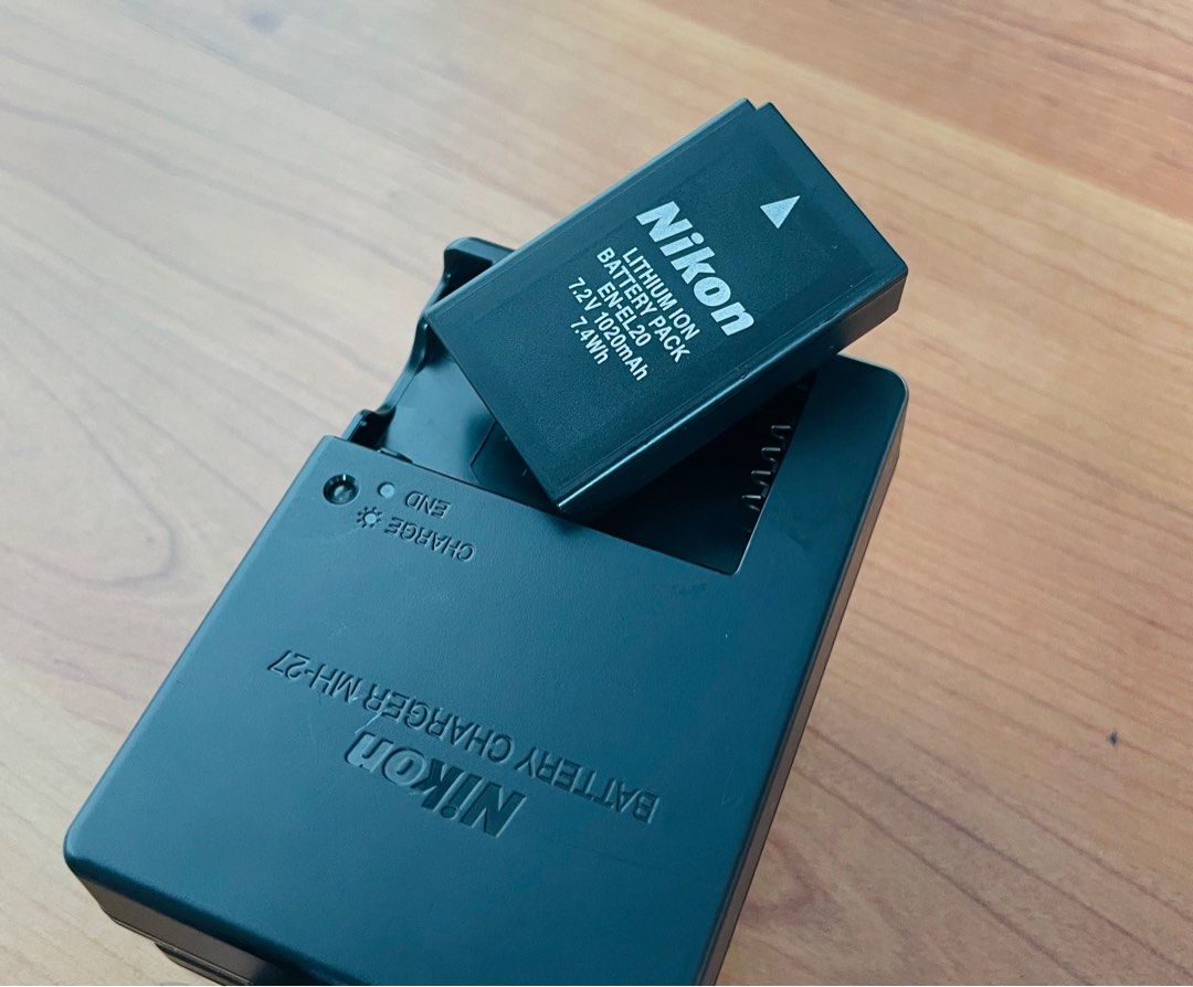 Nikon MH-27 Charger And Battery, Photography, Photography Accessories ...
